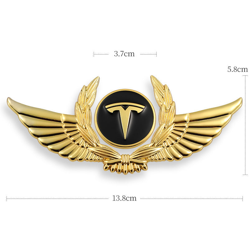 3D car gold body stickers to block scratches decorative stickers wings ...