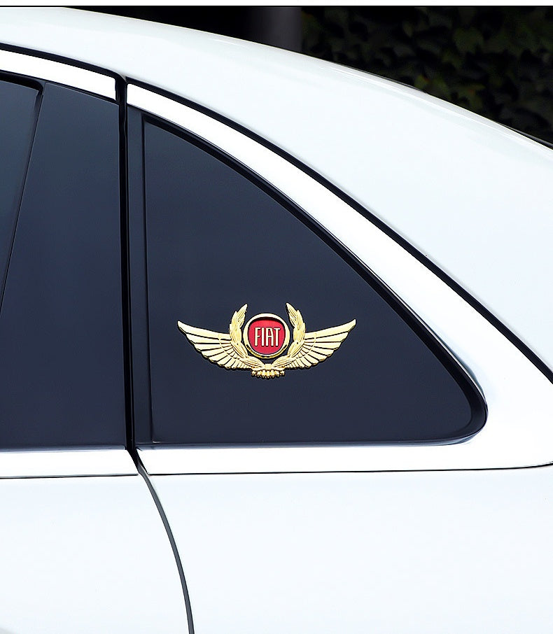 3D car gold body stickers to block scratches decorative stickers wings ...